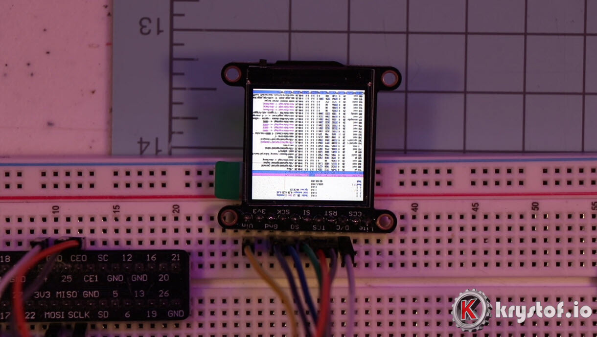 Mirroring Raspberry Pi HDMI Video to a ST7789 1.3 inch LCD Display ...
